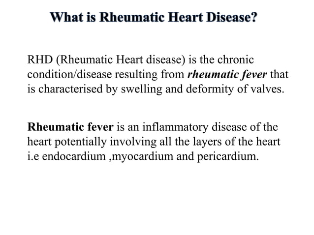 RHD(Rheumatic Heart Disease) | PPTX