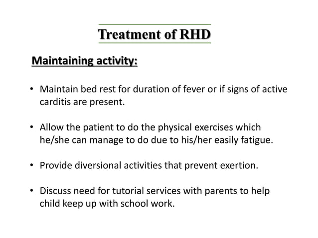 RHD(Rheumatic Heart Disease) | PPTX