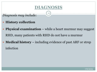 Rhd | PPTX | Heart and Cardiovascular Diseases | Diseases and Conditions