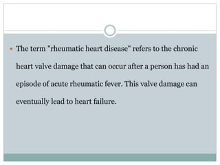 Rhd | PPTX | Heart and Cardiovascular Diseases | Diseases and Conditions