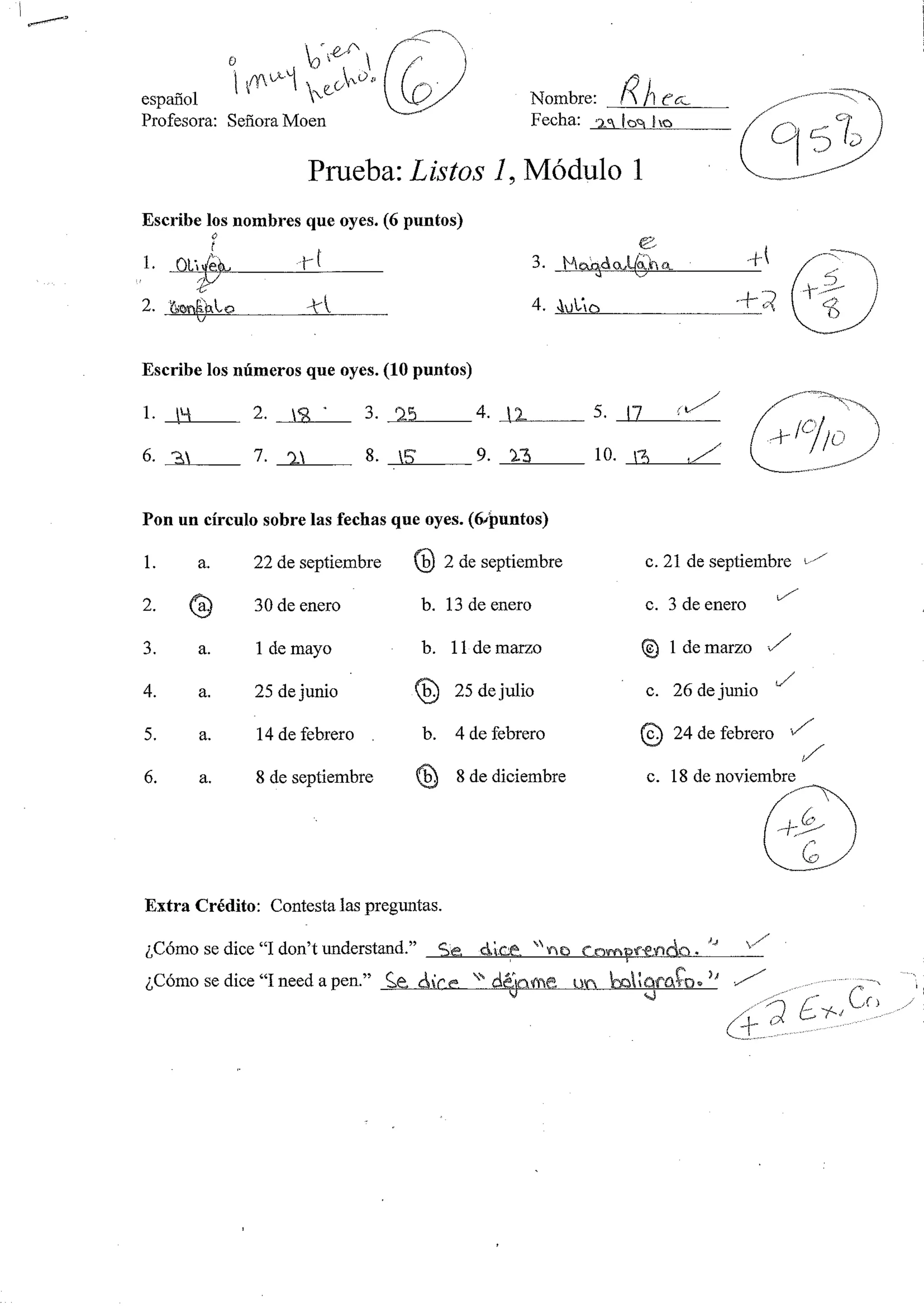 Rhea's Modulo 1 Test | PDF