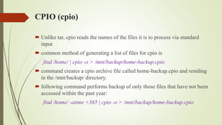 RHEL Log-files, RPM, Backup & Recovery | PPTX