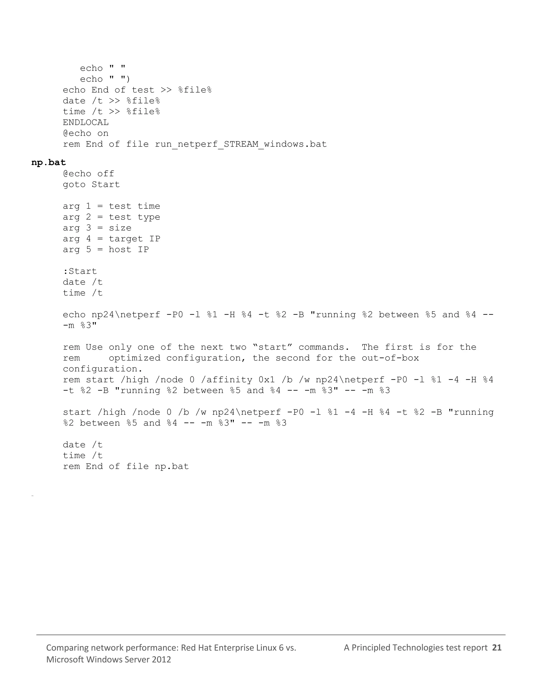 Comparing network performance: Red Hat Enterprise Linux 6 vs. Microsoft ...