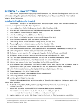 Comparing network performance: Red Hat Enterprise Linux 6 vs. Microsoft ...