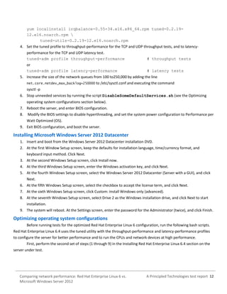 Comparing network performance: Red Hat Enterprise Linux 6 vs. Microsoft ...