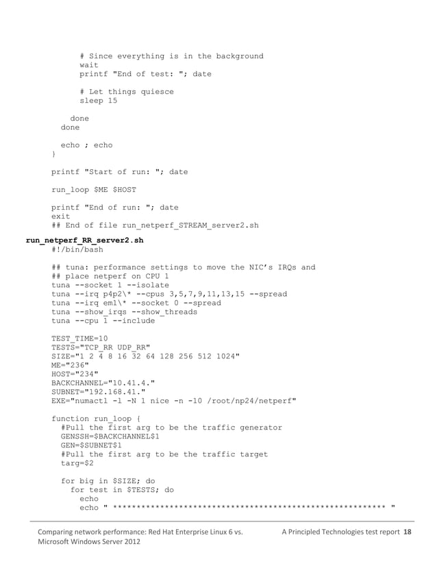 Comparing network performance: Red Hat Enterprise Linux 6 vs. Microsoft ...