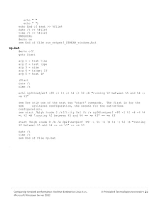 Comparing network performance: Red Hat Enterprise Linux 6 vs. Microsoft ...