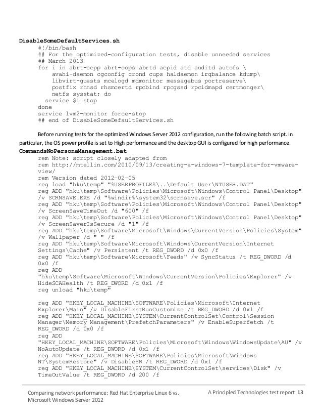 Comparing network performance: Red Hat Enterprise Linux 6 vs. Microso…