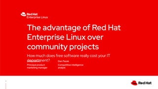 The advantage of Red Hat Enterprise Linux over community projects | PPT