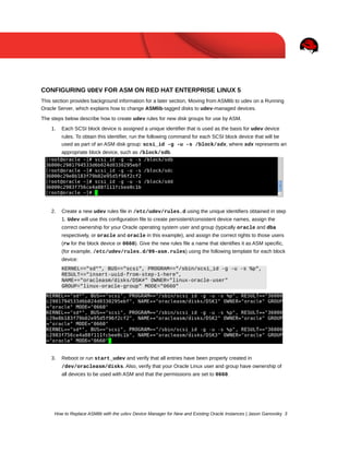 Rhel asmlib to_udev | PDF