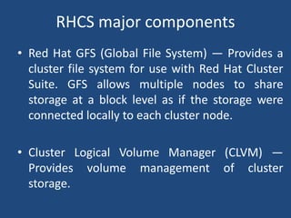 Rhel cluster basics 1 | PPT