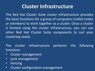 Rhel cluster basics 1 | PPT