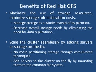 Rhel cluster basics 2 | PPTX | Operating Systems | Computer Software and Applications