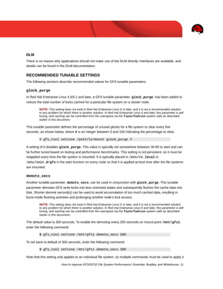 Rhel cluster gfs_improveperformance | PDF