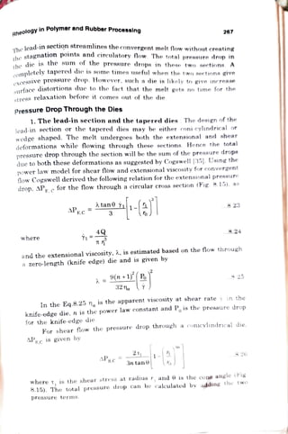 Rhelogy of Injection moulding , blow moulding and film blowing.pdf