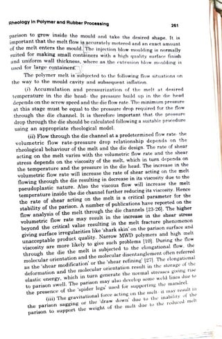 Rhelogy of Injection moulding , blow moulding and film blowing.pdf