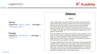 R Programming: Getting Help In R | PPT