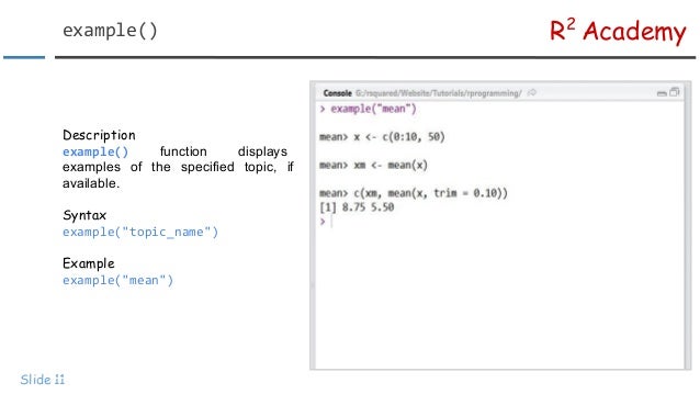 R Programming: Getting Help In R