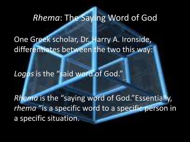 Rhema notes | PPT