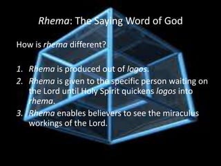 Rhema notes | PPTX
