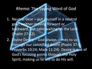 Rhema notes | PPTX | Christianity | Religion & Spirituality