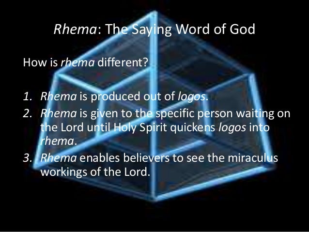 R get a rhema word from god - fecolcitizen
