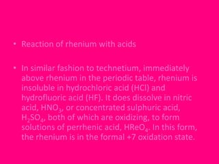 Rhenium | PPTX