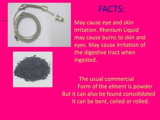 Rhenium | PPTX