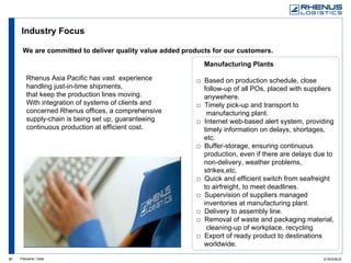 Rhenus logistics Greater China Sep.2011