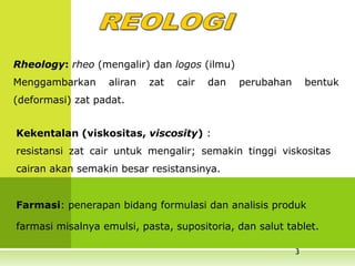 Rheologi | PDF