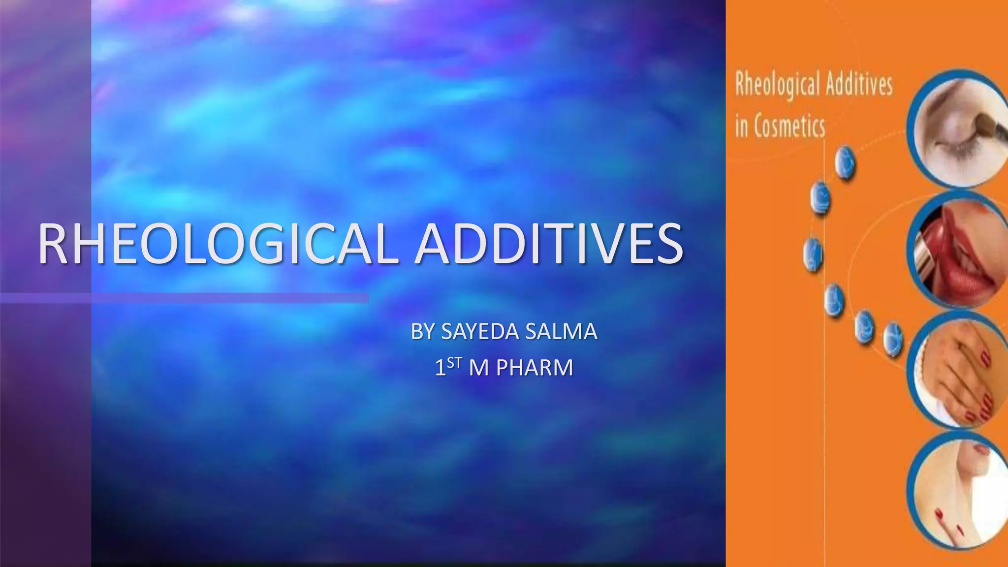 Rheological additives | PPTX