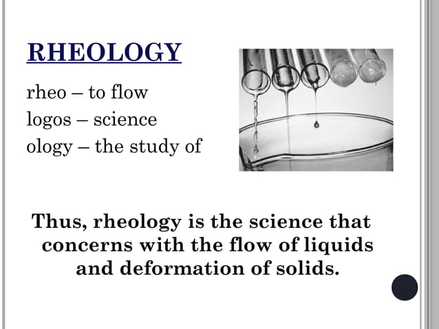 Rheology Of Fluids | PPT | Chemistry | Science