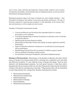 Rheology | PDF