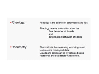 Rheology | PPT