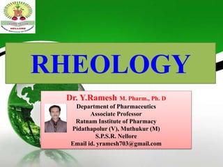 RHEOLOGY | PPT