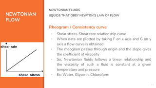Rheology Study of Flow | PPTX