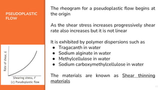 Rheology Study of Flow | PPTX