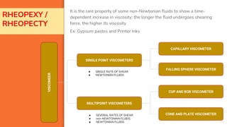 Rheology Study of Flow | PPTX