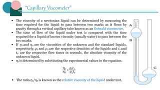 Rheology, Newtonian and Non Newtonian Flow | PPTX