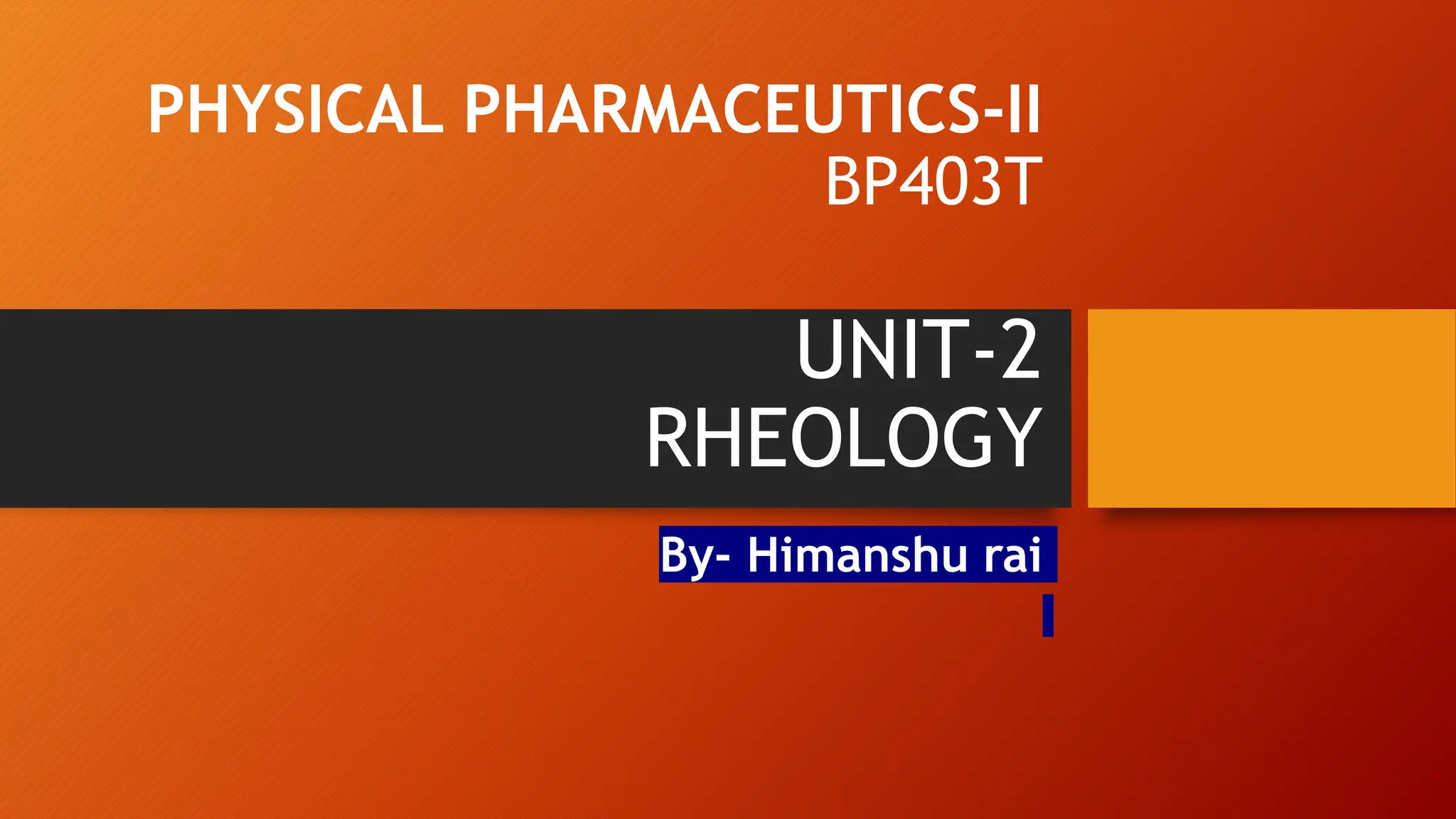 RHEOLOGY Physical pharmaceutics-II notes for B.pharm 4th sem students ...