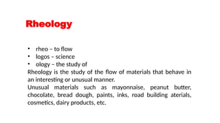 Rheology ppt ppt ppt ppt ppt ppt ppt ppt | PPT