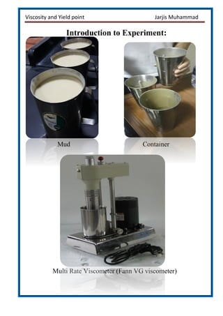 Viscosity and yield point exp. by jarjis | PDF