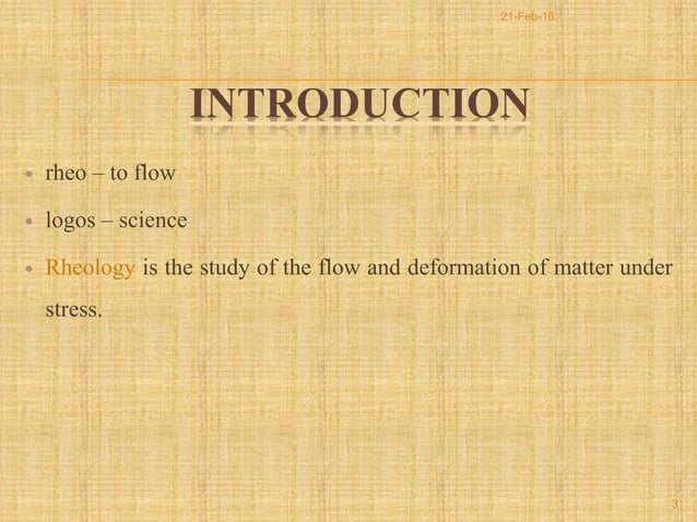 Rheology | PPTX
