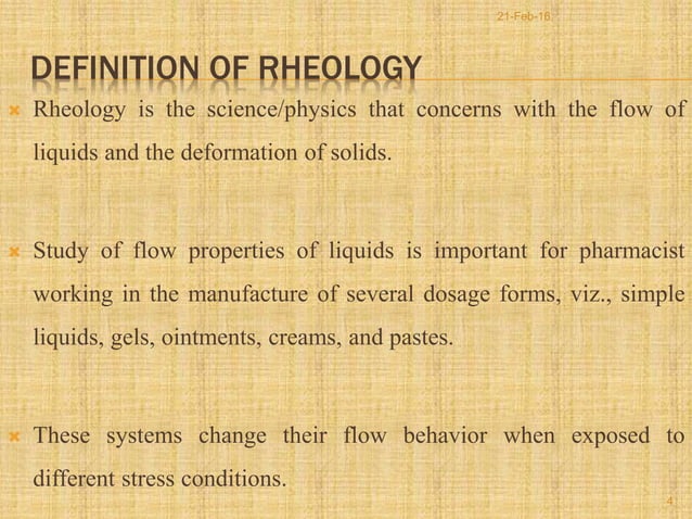 Rheology | PPTX