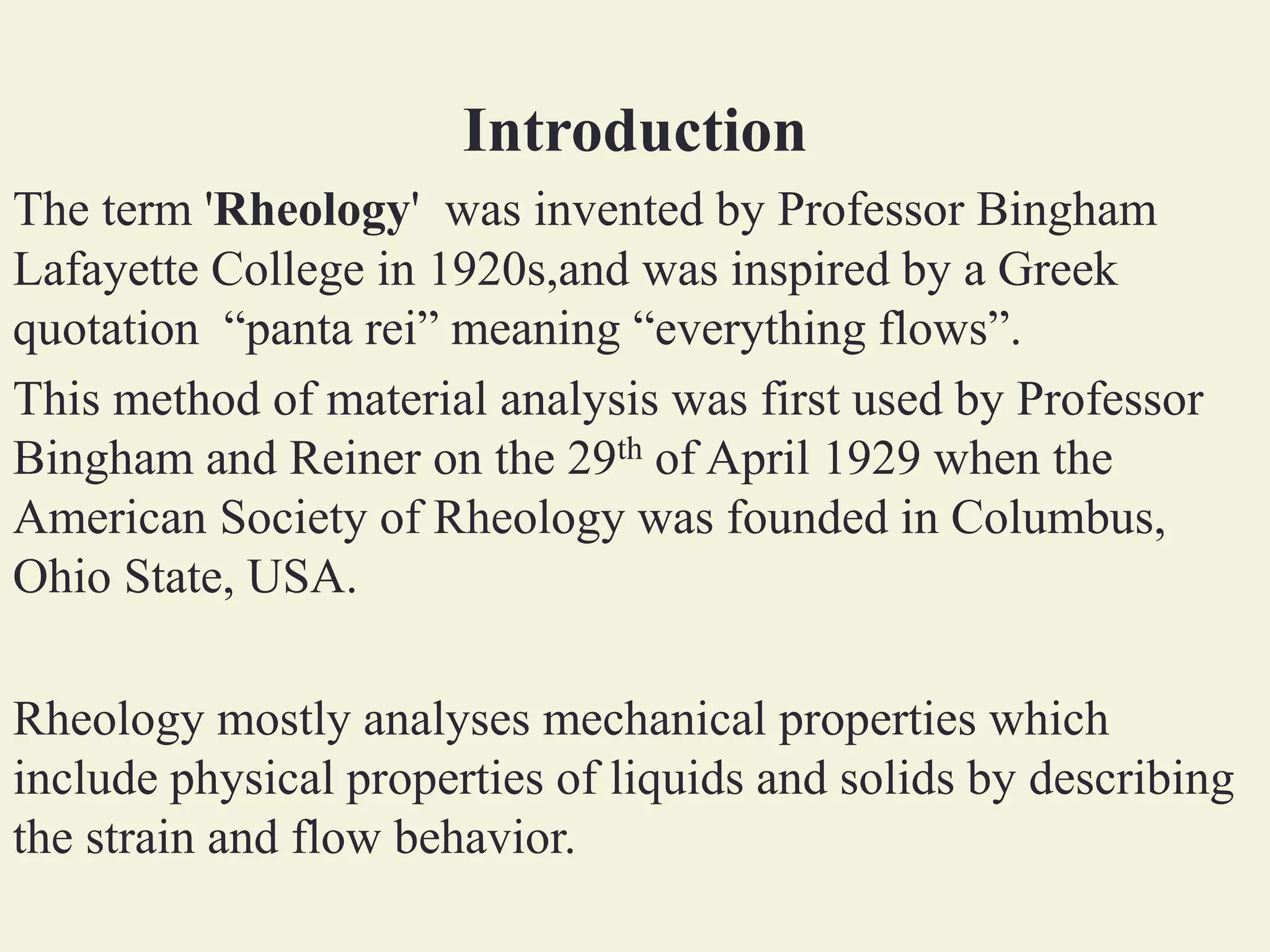 Rheology methods | PPTX
