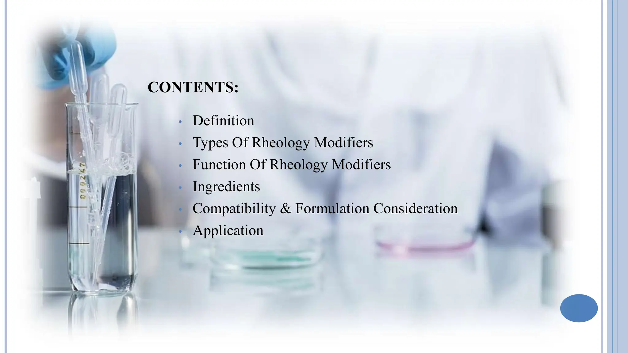 RHEOLOGY MODIFIERS: ENHANCING PERFORMANCE AND FUNCTIONALITY | PPTX