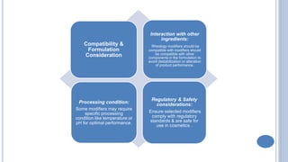 RHEOLOGY MODIFIERS: ENHANCING PERFORMANCE AND FUNCTIONALITY | PPTX