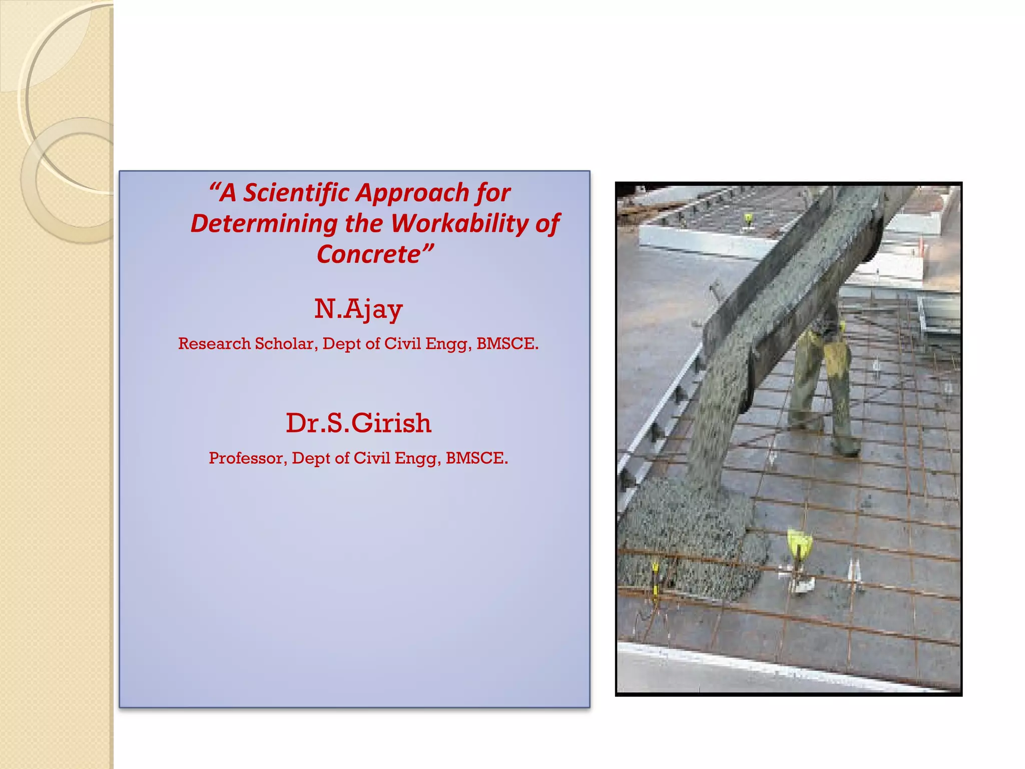 Rheology of concrete | PPT