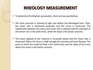 Rheology of concrete | PPT | Geology | Science