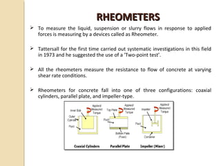 Rheology of concrete | PPT | Geology | Science